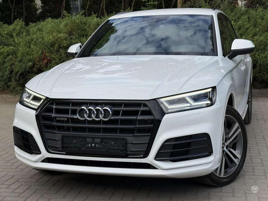 White Audi Q5 2017 in Prienai, with an engine capacity of 2.00 L and mileage of 202 thousand km for 21950 €, photo 5 on AUTOMOTO.COM.LV