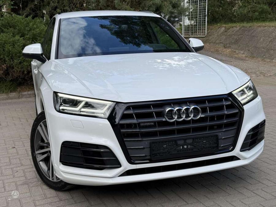 White Audi Q5 2017 in Prienai, with an engine capacity of 2.00 L and mileage of 202 thousand km for 21950 €, photo 6 on AUTOMOTO.COM.LV