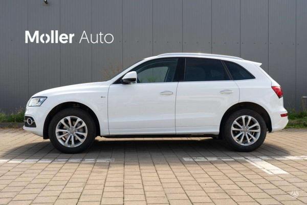 White Audi Q5 2017 in Vilnius, with an engine capacity of 2.00 L and mileage of 181 thousand km for 14900 €, photo 2 on AUTOMOTO.COM.LV