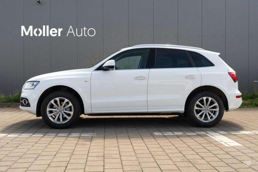 White Audi Q5 2017 in Vilnius, with an engine capacity of 2.00 L and mileage of 181 thousand km for 14900 €, photo 3 on AUTOMOTO.COM.LV