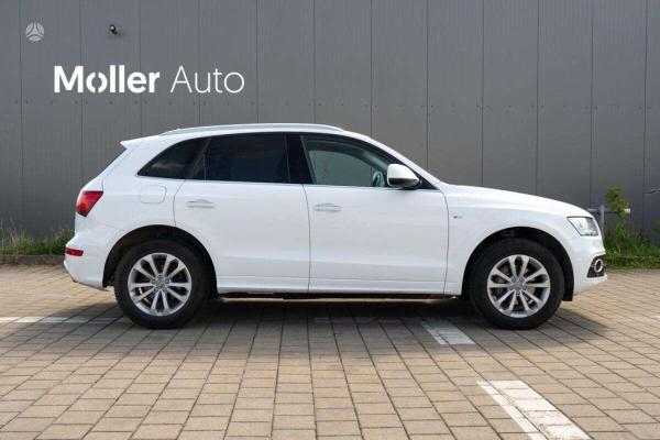 White Audi Q5 2017 in Vilnius, with an engine capacity of 2.00 L and mileage of 181 thousand km for 14900 €, photo 5 on AUTOMOTO.COM.LV