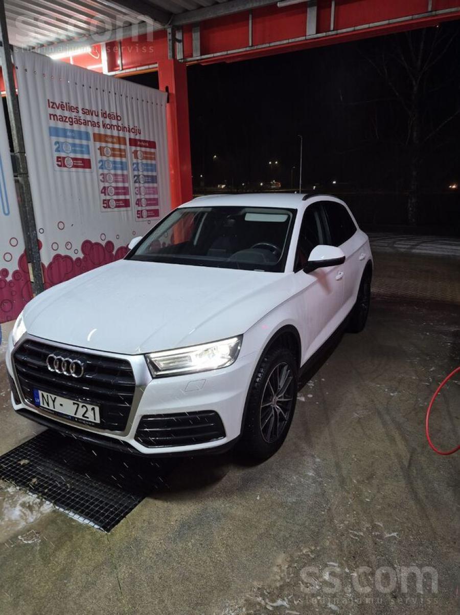 Balts Audi Q5 2018 Talsi, ar dzinēja tilpumu 2.00 L un nobraukumu 82 tūkst. km par 30000 €, foto 1 vietnē AUTOMOTO.COM.LV