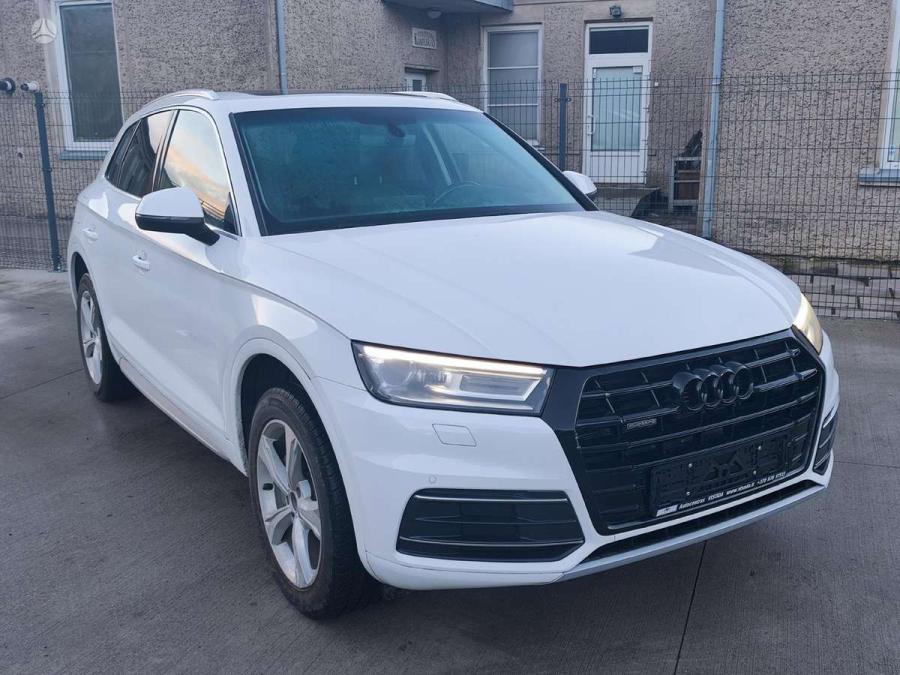 White Audi Q5 2018 in Klaipeda, with an engine capacity of 1.98 L and mileage of 134 thousand km for 177000 €, photo 4 on AUTOMOTO.COM.LV
