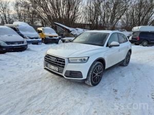 White Audi Q5 2018 in Riga, with an engine capacity of 2.00 L and mileage of 83 thousand km for 29490 €, photo  on AUTOMOTO.COM.LV