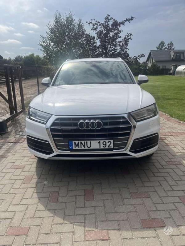 White Audi Q5 2018 in Kaunas, with an engine capacity of 1.98 L and mileage of 98 thousand km for 19650 €, photo 11 on AUTOMOTO.COM.LV