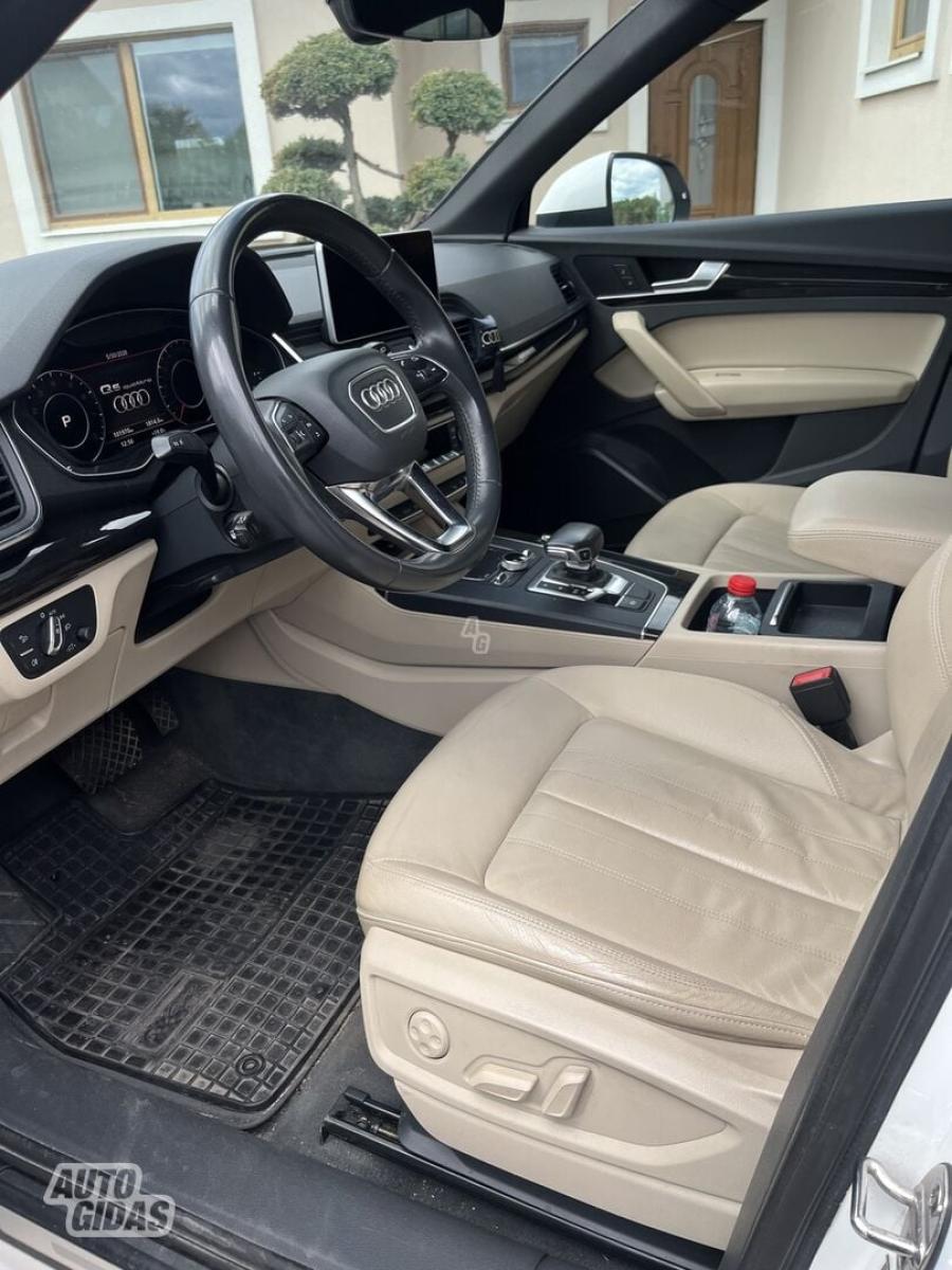 White Audi Q5 2018 in Kaunas, with an engine capacity of 2.00 L and mileage of 102 thousand km for 18650 €, photo 10 on AUTOMOTO.COM.LV