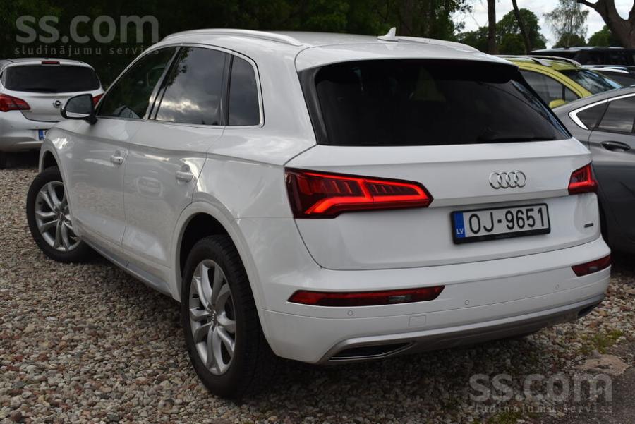White Audi Q5 2018 in Kuldiga, with an engine capacity of 2.00 L and mileage of 0 thousand km for 19990 €, photo 4 on AUTOMOTO.COM.LV