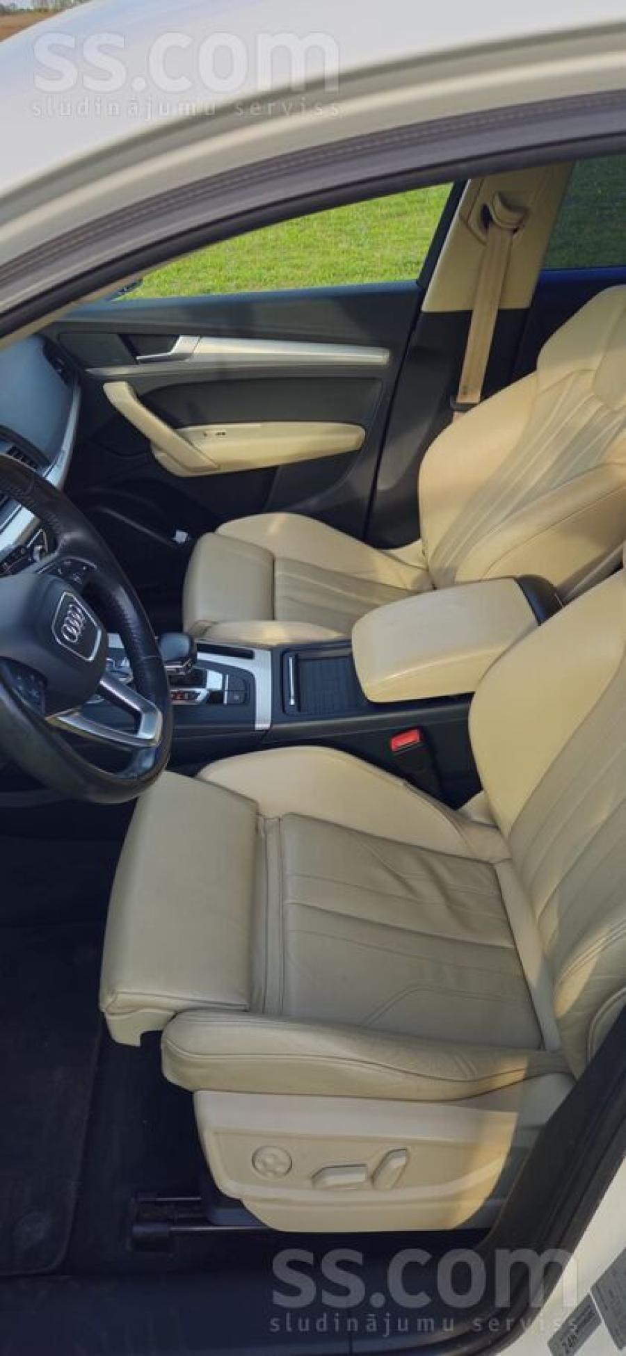 White Audi Q5 2018 in Riga, with an engine capacity of 2.00 L and mileage of 225 thousand km for 19990 €, photo 8 on AUTOMOTO.COM.LV