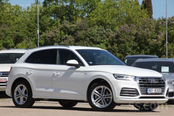 White Audi Q5 2018 in Tukums, with an engine capacity of 2.00 L and mileage of 0 thousand km for 21000 €, photo 4 on AUTOMOTO.COM.LV