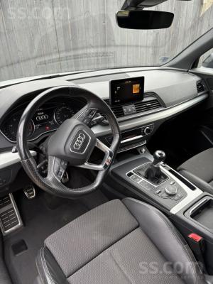 White Audi Q5 2018 in Riga, with an engine capacity of 2.00 L and mileage of 150 thousand km for 22400 €, photo 6 on AUTOMOTO.COM.LV