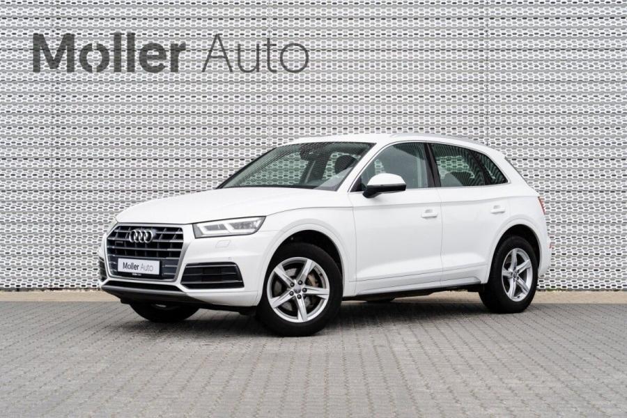 White Audi Q5 2018 in Marupe, with an engine capacity of 2.00 L and mileage of 73 thousand km for 28450 €, photo 1 on AUTOMOTO.COM.LV