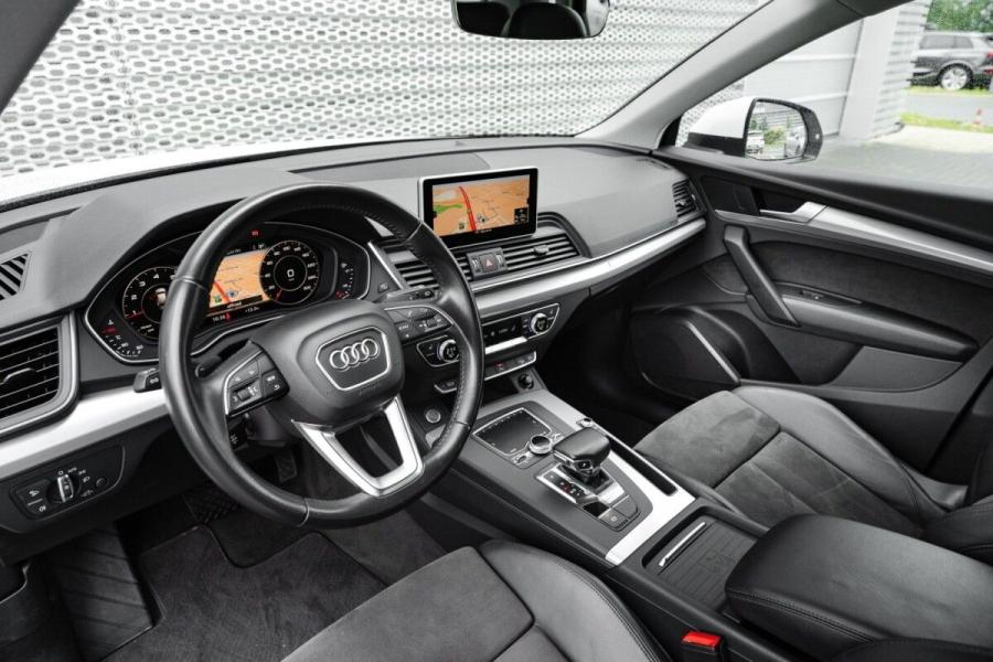 White Audi Q5 2018 in Marupe, with an engine capacity of 2.00 L and mileage of 73 thousand km for 28450 €, photo 11 on AUTOMOTO.COM.LV