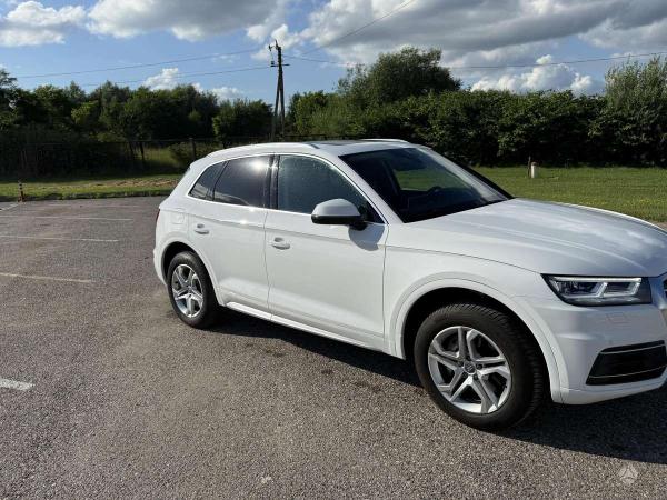 White Audi Q5 2018 in Kaunas, with an engine capacity of 1.98 L and mileage of 86 thousand km for 27000 €, photo 7 on AUTOMOTO.COM.LV