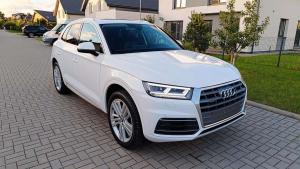 White Audi Q5 2018 in Klaipeda, with an engine capacity of 2.00 L and mileage of 52 thousand km for 20800 €, photo 4 on AUTOMOTO.COM.LV
