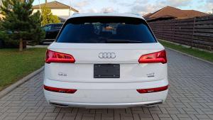 White Audi Q5 2018 in Klaipeda, with an engine capacity of 2.00 L and mileage of 52 thousand km for 20800 €, photo 6 on AUTOMOTO.COM.LV