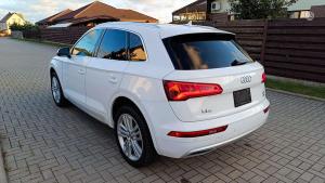 White Audi Q5 2018 in Klaipeda, with an engine capacity of 2.00 L and mileage of 52 thousand km for 20800 €, photo 7 on AUTOMOTO.COM.LV