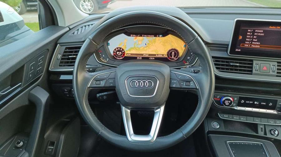 White Audi Q5 2018 in Klaipeda, with an engine capacity of 2.00 L and mileage of 52 thousand km for 20800 €, photo 20 on AUTOMOTO.COM.LV