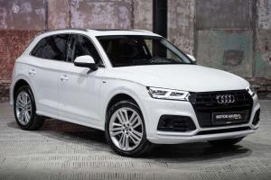 Balts Audi Q5 2019 Kauņa, ar dzinēja tilpumu 1.98 L un nobraukumu 80 tūkst. km par 27000 €, foto  vietnē AUTOMOTO.COM.LV