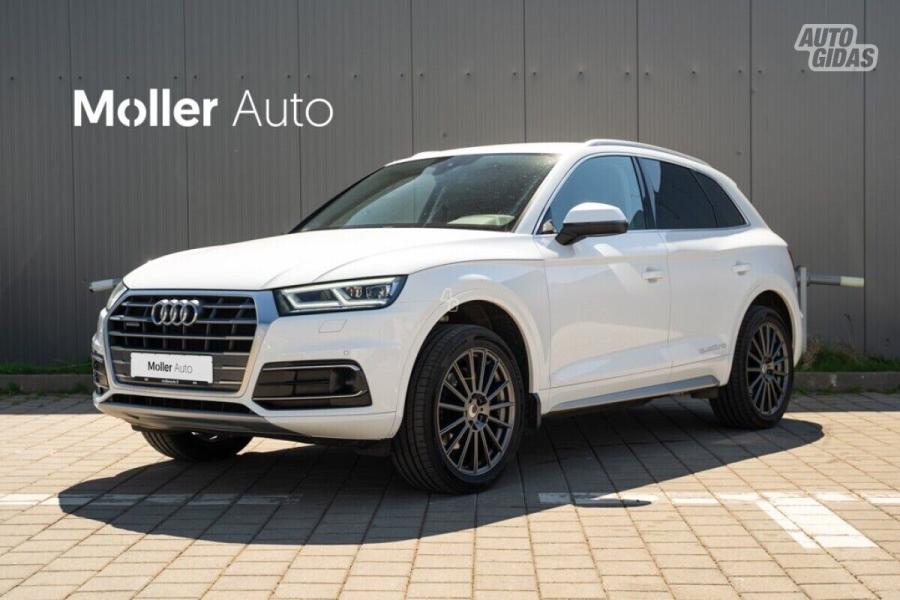 White Audi Q5 2019 in Vilnius, with an engine capacity of 2.00 L and mileage of 161 thousand km for 27500 €, photo 1 on AUTOMOTO.COM.LV
