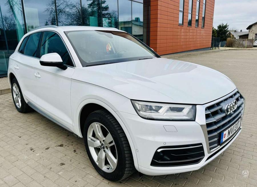 White Audi Q5 2020 in Utena, with an engine capacity of 2.97 L and mileage of 66 thousand km for 37500 €, photo 4 on AUTOMOTO.COM.LV