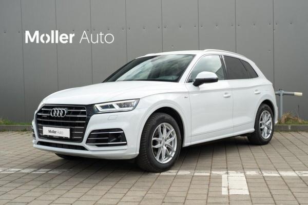 White Audi Q5 2020 in Vilnius, with an engine capacity of 2.00 L and mileage of 142 thousand km for 28350 €, photo 3 on AUTOMOTO.COM.LV