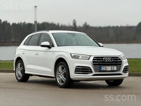 White Audi Q5 2021 in Ogre, with an engine capacity of 2.00 L and mileage of 120 thousand km for 28700 €, photo 1 on AUTOMOTO.COM.LV