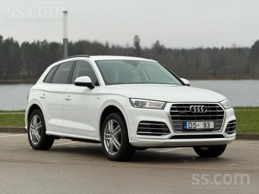 White Audi Q5 2021 in Ogre, with an engine capacity of 2.00 L and mileage of 120 thousand km for 28700 €, photo 1 on AUTOMOTO.COM.LV