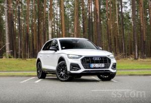 Balts Audi Q5 2021 Rīga, ar dzinēja tilpumu 2.00 L un nobraukumu 121 tūkst. km par 28990 €, foto  vietnē AUTOMOTO.COM.LV