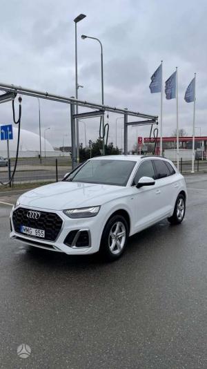 White Audi Q5 2021 in Vilnius, with an engine capacity of 1.97 L and mileage of 193 thousand km for 31500 €, photo 2 on AUTOMOTO.COM.LV