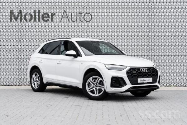 White Audi Q5 2021 in Riga, with an engine capacity of 2.00 L and mileage of 114 thousand km for 33250 €, photo 2 on AUTOMOTO.COM.LV