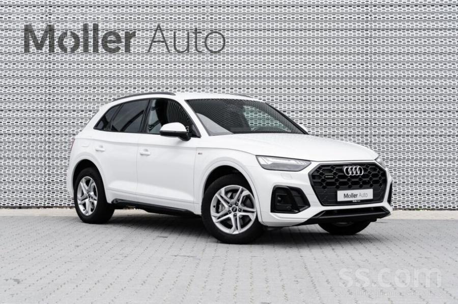 White Audi Q5 2021 in Riga, with an engine capacity of 2.00 L and mileage of 114 thousand km for 33250 €, photo 3 on AUTOMOTO.COM.LV