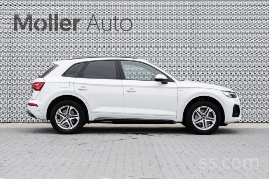 White Audi Q5 2021 in Riga, with an engine capacity of 2.00 L and mileage of 114 thousand km for 33250 €, photo 6 on AUTOMOTO.COM.LV