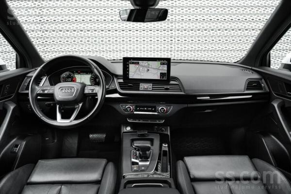 White Audi Q5 2021 in Riga, with an engine capacity of 2.00 L and mileage of 114 thousand km for 33250 €, photo 8 on AUTOMOTO.COM.LV