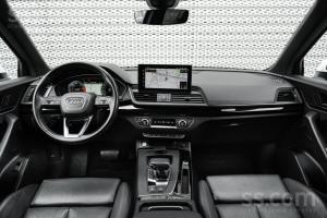 White Audi Q5 2021 in Riga, with an engine capacity of 2.00 L and mileage of 114 thousand km for 33250 €, photo 9 on AUTOMOTO.COM.LV