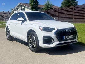 White Audi Q5 2021 in Klaipeda, with an engine capacity of 1.98 L and mileage of 68 thousand km for 22900 €, photo  on AUTOMOTO.COM.LV