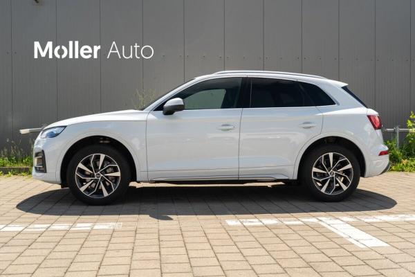White Audi Q5 2021 in Vilnius, with an engine capacity of 2.00 L and mileage of 99 thousand km for 34500 €, photo 3 on AUTOMOTO.COM.LV