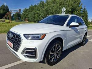 White Audi Q5 2021 in Klaipeda, with an engine capacity of 1.98 L and mileage of 113 thousand km for 28500 €, photo  on AUTOMOTO.COM.LV