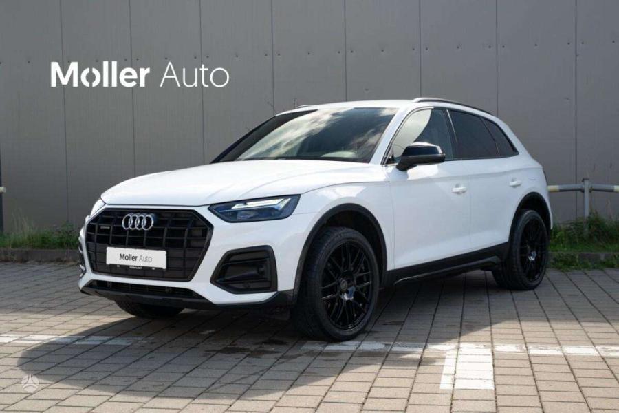 Balts Audi Q5 2021 Viļņa, ar dzinēja tilpumu 2.00 L un nobraukumu 130 tūkst. km par 30750 €, foto 1 vietnē AUTOMOTO.COM.LV