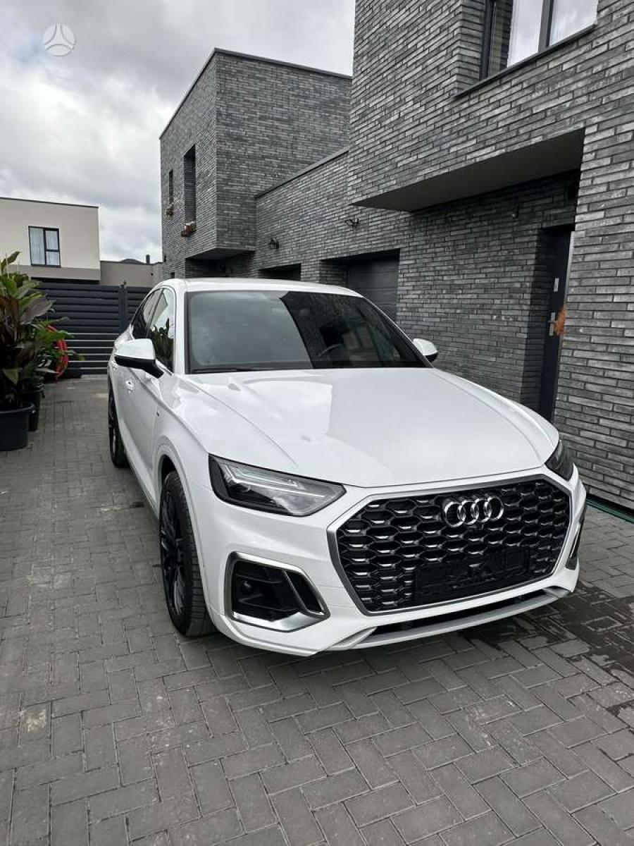 White Audi Q5 2022 in Vilnius, with an engine capacity of 1.97 L and mileage of 194 thousand km for 27990 €, photo 1 on AUTOMOTO.COM.LV