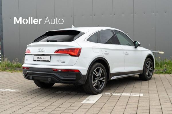 White Audi Q5 2022 in Vilnius, with an engine capacity of 2.00 L and mileage of 92 thousand km for 34800 €, photo 6 on AUTOMOTO.COM.LV