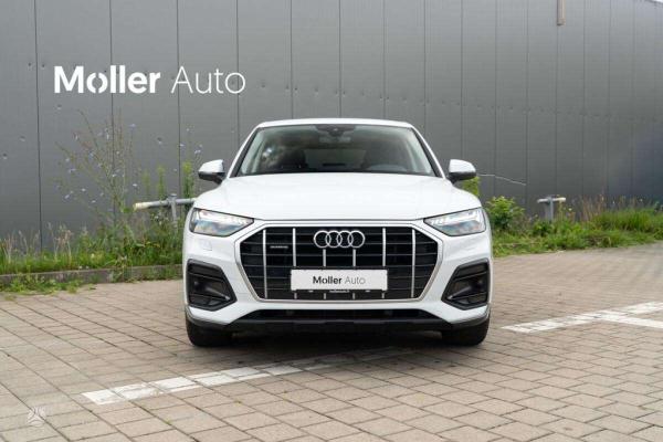 White Audi Q5 2022 in Vilnius, with an engine capacity of 2.00 L and mileage of 92 thousand km for 34800 €, photo 2 on AUTOMOTO.COM.LV