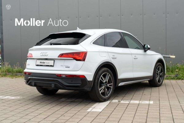 White Audi Q5 2022 in Vilnius, with an engine capacity of 2.00 L and mileage of 92 thousand km for 34800 €, photo 6 on AUTOMOTO.COM.LV