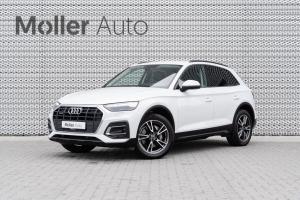 Balts Audi Q5 2022 Mārupe, ar dzinēja tilpumu 2.00 L un nobraukumu 110 tūkst. km par 30850 €, foto  vietnē AUTOMOTO.COM.LV