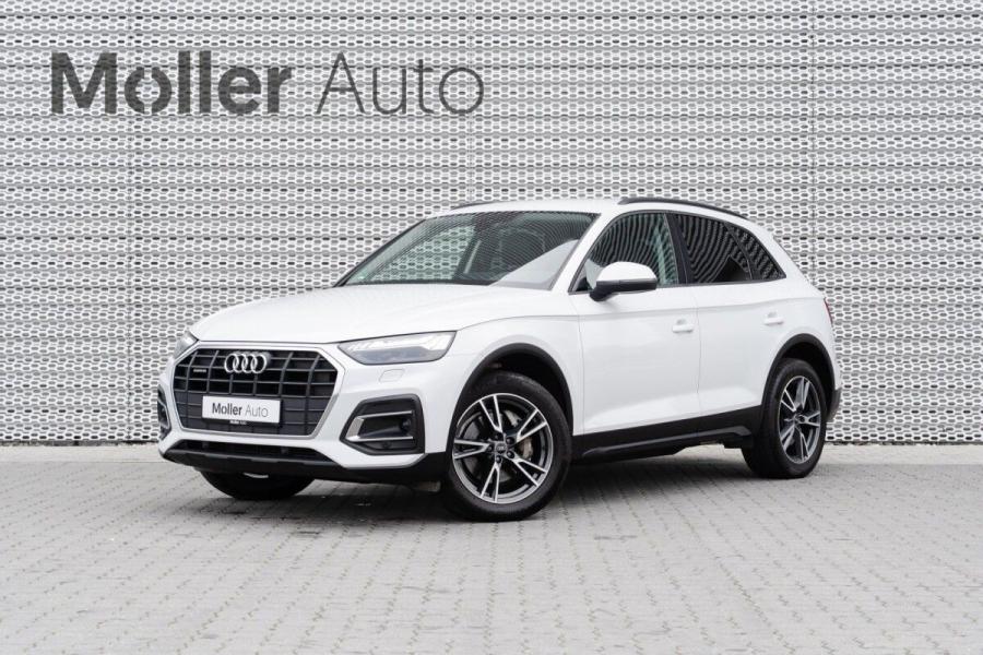 White Audi Q5 2022 in Marupe, with an engine capacity of 2.00 L and mileage of 110 thousand km for 30850 €, photo 1 on AUTOMOTO.COM.LV