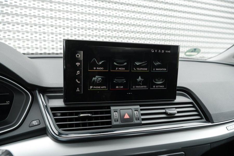 White Audi Q5 2022 in Marupe, with an engine capacity of 2.00 L and mileage of 110 thousand km for 30850 €, photo 21 on AUTOMOTO.COM.LV