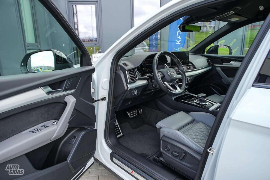 White Audi Q5 2023 in Kaunas, with an engine capacity of 2.00 L and mileage of 190 thousand km for 30450 €, photo 28 on AUTOMOTO.COM.LV