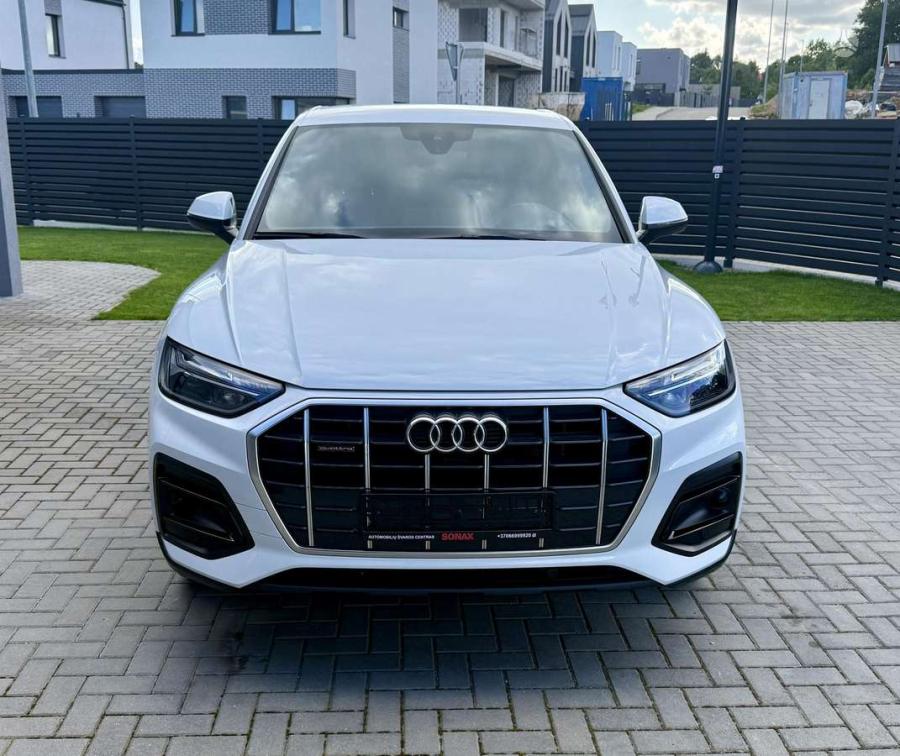 Balts Audi Q5 2023 Viļņa, ar dzinēja tilpumu 1.98 L un nobraukumu 142 tūkst. km par 31490 €, foto 4 vietnē AUTOMOTO.COM.LV