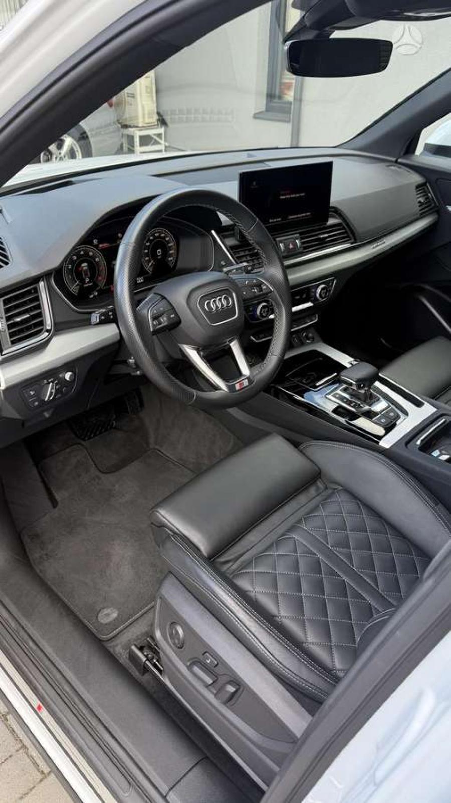 Balts Audi Q5 2023 Viļņa, ar dzinēja tilpumu 1.98 L un nobraukumu 142 tūkst. km par 31490 €, foto 9 vietnē AUTOMOTO.COM.LV