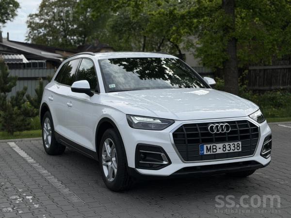 Balts Audi Q5 2024 Rīga, ar dzinēja tilpumu 2.00 L un nobraukumu 23 tūkst. km par 34900 €, foto 1 vietnē AUTOMOTO.COM.LV