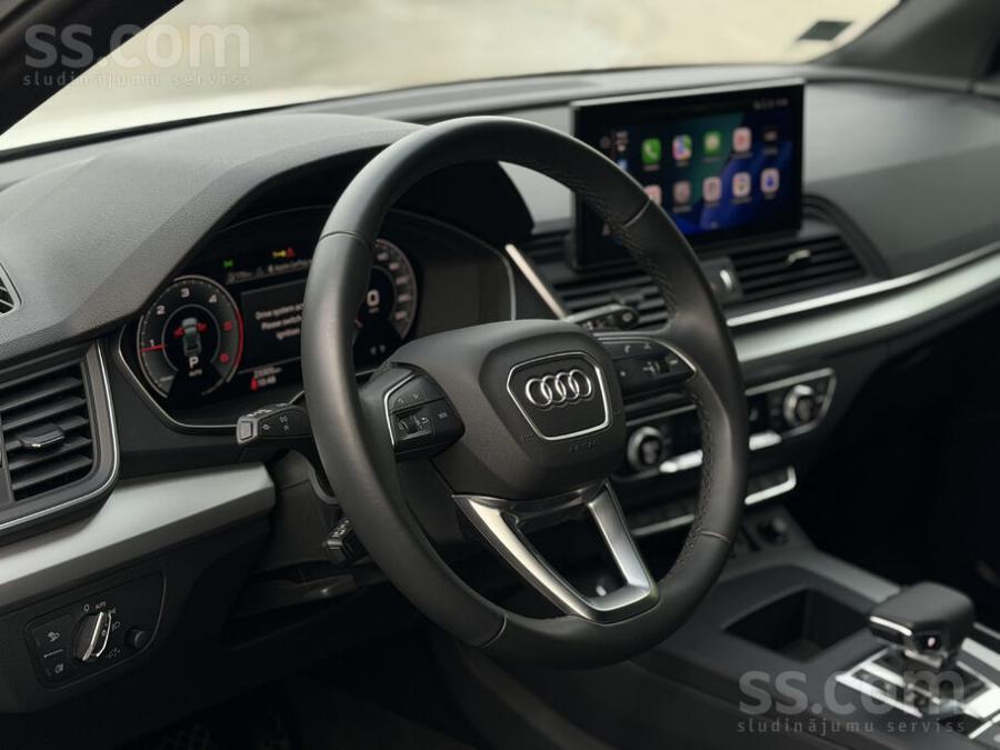 White Audi Q5 2024 in Riga, with an engine capacity of 2.00 L and mileage of 23 thousand km for 34900 €, photo 5 on AUTOMOTO.COM.LV